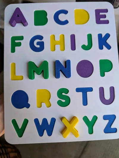 Kids Alphabet Puzzle - Free 3D Print Model - MakerWorld
