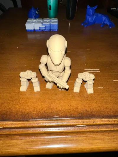 Cute B1-series battle droid - Free 3D Print Model - MakerWorld