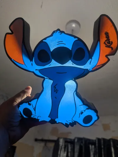 Stitch Light Box by Larry Swope MakerWorld: Download Free 3D Models