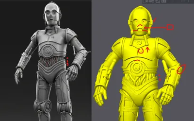C-3PO: Protocol Droid by armania3d MakerWorld: Download Free 3D Models