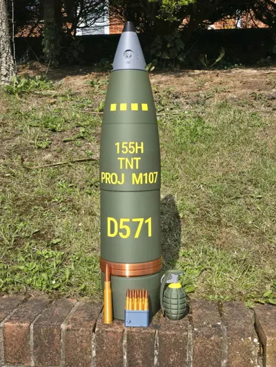 Life-Size 155mm Artillery Shell | High Detail by Rexi Labs MakerWorld ...