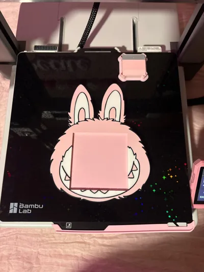 Labubu sticky note pad - Free 3D Print Model - MakerWorld
