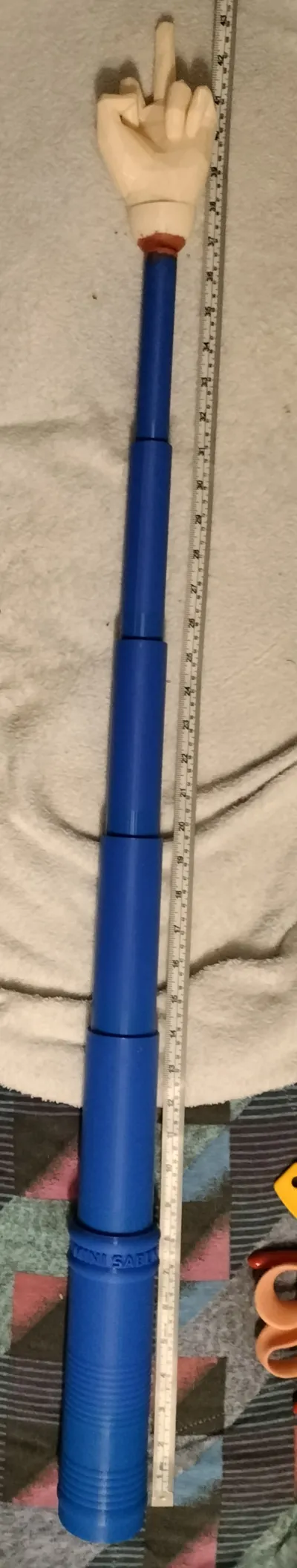 Middle Finger Saber collapsible/telescoping middle finger by Joe Wilson ...
