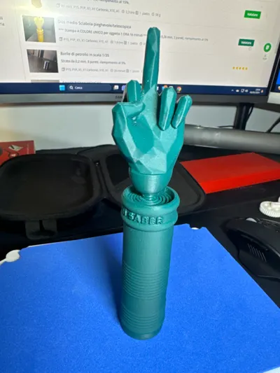 Middle Finger Saber collapsible/telescoping middle finger by Joe Wilson ...