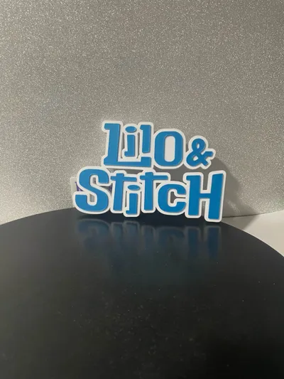 Lilo & Stitch Logo - Free 3D Print Model - MakerWorld