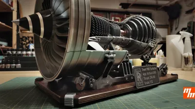 Trent 900 Turbofan Jet Engine Model - Free 3D Print Model - MakerWorld