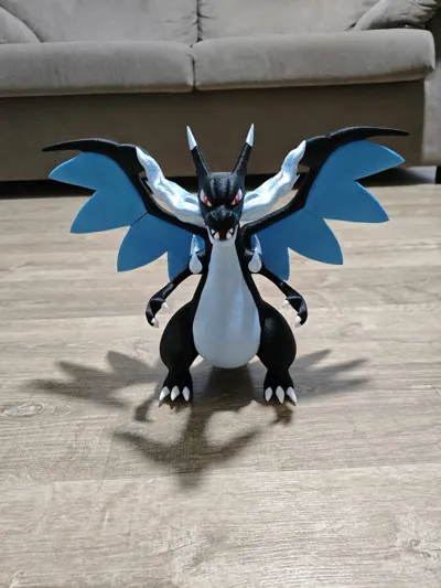 Mega Charizard X (Multi-Color Print) - Free 3D Print Model - MakerWorld