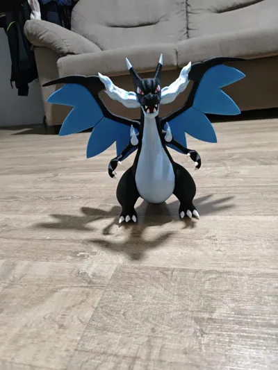 Mega Charizard X (Multi-Color Print) - Free 3D Print Model - MakerWorld