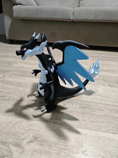 Mega Charizard X (Multi-Color Print) - Free 3D Print Model - MakerWorld