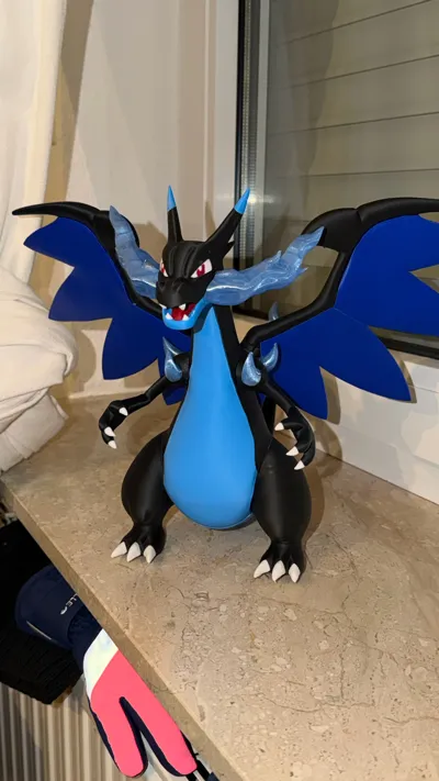 Mega Charizard X (Multi-Color Print) - Free 3D Print Model - MakerWorld