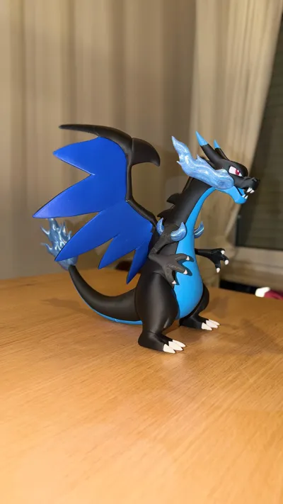Mega Charizard X (Multi-Color Print) - Free 3D Print Model - MakerWorld
