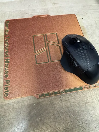 Bambu Lab X1 Carbon Build Plate Mouse Pad by 3DCR8 MakerWorld: Download ...
