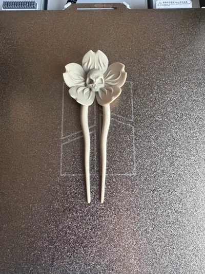 Dead Sakura - Twist Hairpin - Free 3D Print Model - MakerWorld