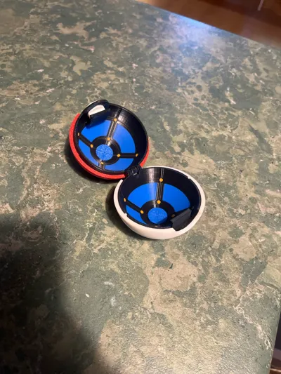 Functional Pokeball Fully Detailed - Free 3D Print Model - MakerWorld