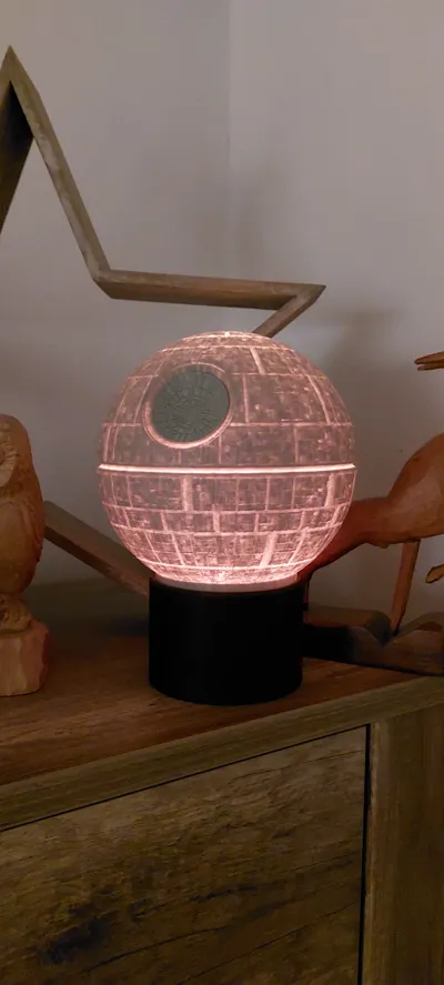 Death Star Lamp - Ikea Fado 17cm Remixed by Kiloler - MakerWorld
