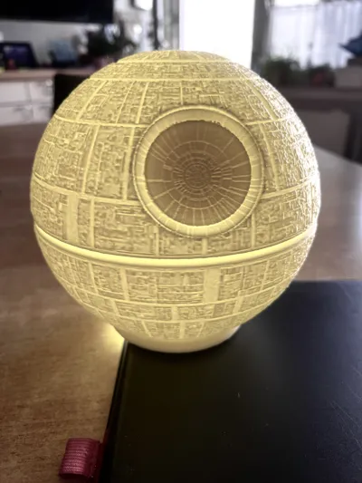 Death Star Lamp - Ikea Fado 17cm Remixed by Kiloler - MakerWorld