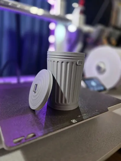 Trash Can Pen Holder - Free 3D Print Model - MakerWorld
