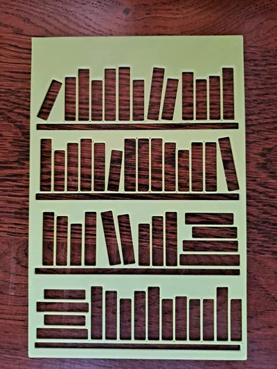 Book Shelf Reading tracker Planner Stencil by Studio Blue Craft House ...