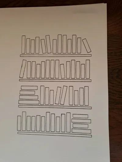 Book Shelf Reading tracker Planner Stencil by Studio Blue Craft House ...
