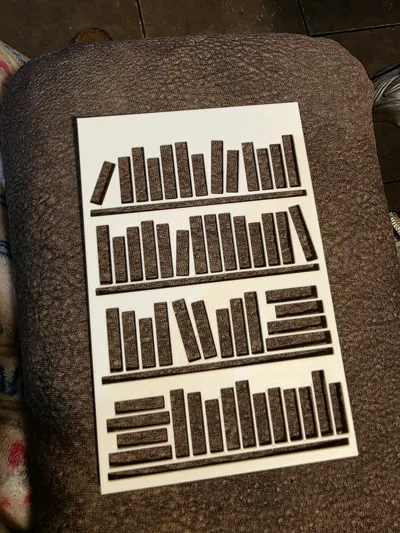 Book Shelf Reading tracker Planner Stencil by Studio Blue Craft House ...