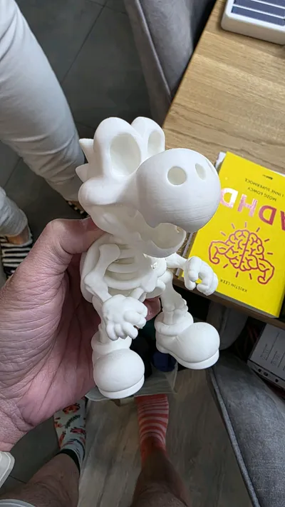 DryBone / Skelett Yoshi - FanArt - Free 3D Print Model - MakerWorld