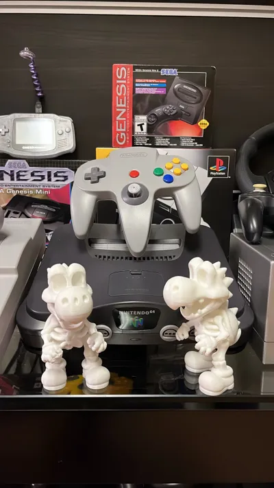 DryBone / Skelett Yoshi - FanArt - Free 3D Print Model - MakerWorld