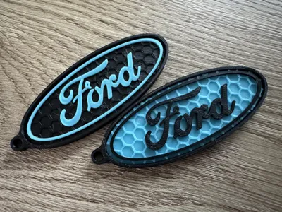 Ford Keychain - Free 3D Print Model - MakerWorld