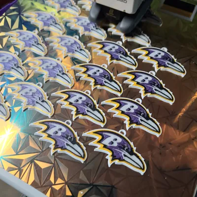Baltimore Ravens 3d logo 180mm series by mercadogarzas - MakerWorld