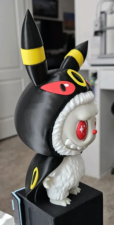 Multi-part Umbreon Labubu (No AMS Needed) - Free 3D Print Model ...