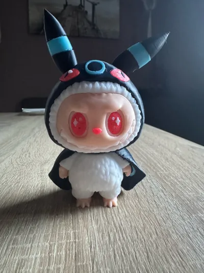 Multi-part Umbreon Labubu (No AMS Needed) - Free 3D Print Model ...