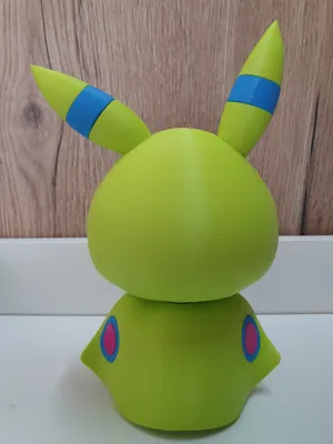 Multi-part Umbreon Labubu (No AMS Needed) - Free 3D Print Model ...