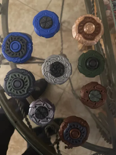 Armored Fidget Spinner X - Free 3D Print Model - MakerWorld