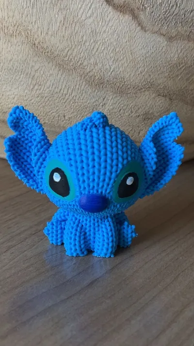 Knitted Lilo & Stitch's Stitch - Free 3D Print Model - MakerWorld