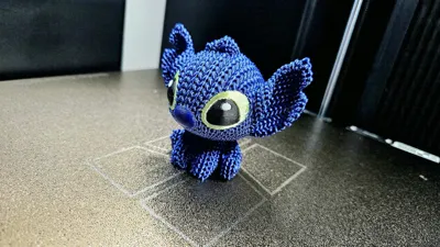 Knitted Lilo & Stitch's Stitch - Free 3D Print Model - MakerWorld