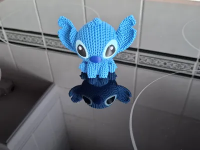 Knitted Lilo & Stitch's Stitch - Free 3D Print Model - MakerWorld