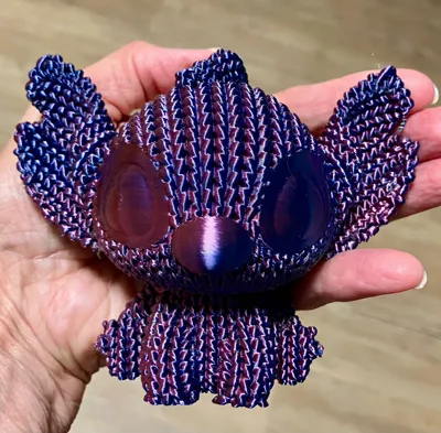 Knitted Lilo & Stitch's Stitch by Hatya MakerWorld: Download Free 3D Models