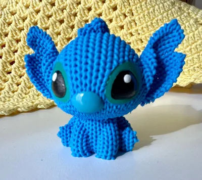 Knitted Lilo & Stitch's Stitch by Hatya MakerWorld: Download Free 3D Models