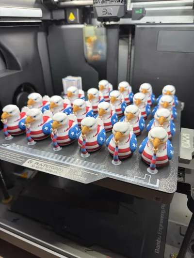 Bald Eagle Rubber Duck - Free 3D Print Model - MakerWorld