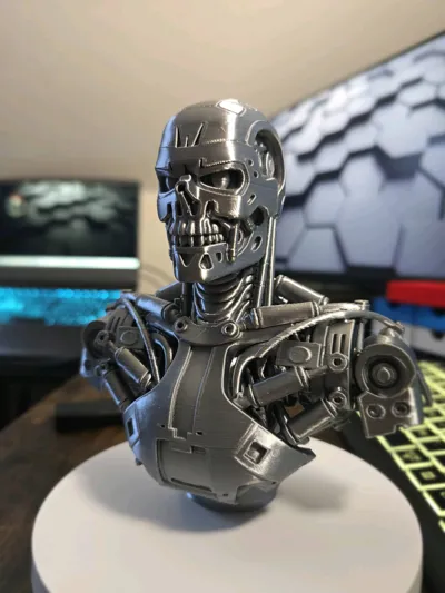 Terminator bust - Free 3D Print Model - MakerWorld