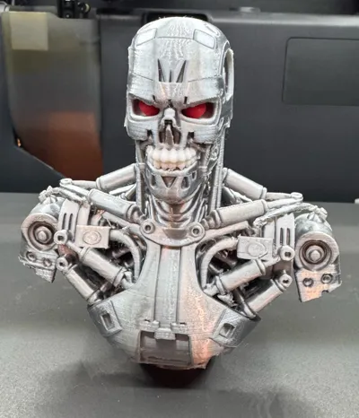 Terminator bust - Free 3D Print Model - MakerWorld