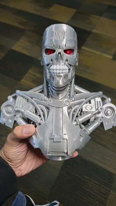 Terminator bust - Free 3D Print Model - MakerWorld