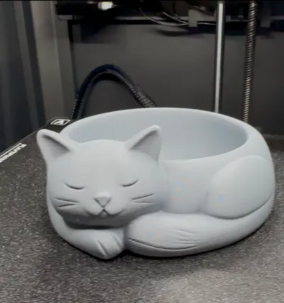 Candy bowl CAT - Free 3D Print Model - MakerWorld