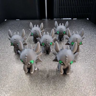 Chibi Toothless by FilliFuu MakerWorld: Download Free 3D Models