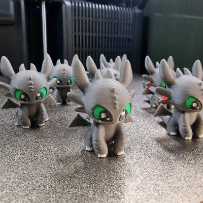 Chibi Toothless by FilliFuu MakerWorld: Download Free 3D Models