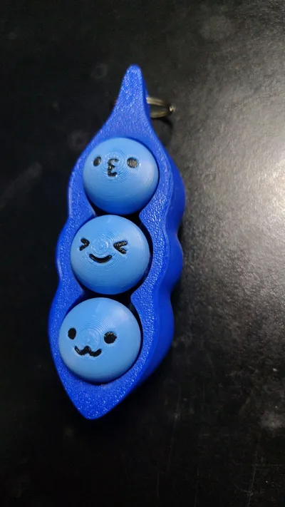 Peapod Clicker Fidget / Keychain Toy - Free 3D Print Model - MakerWorld