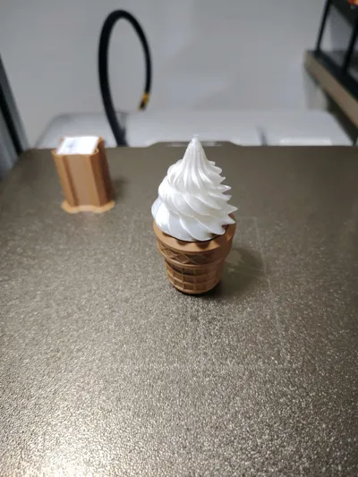 Ice Cream Cone Clicker - Fidget Print-in-Place - Free 3D Print Model ...
