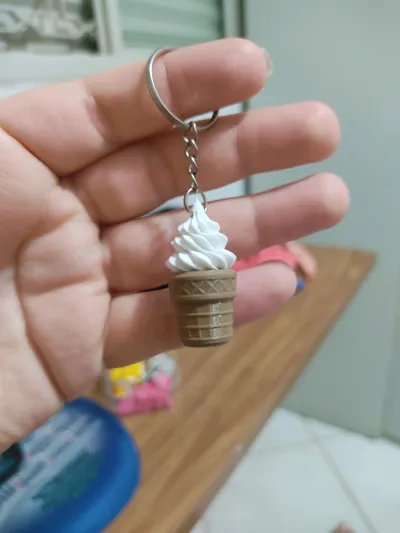 Ice Cream Cone Clicker - Fidget Print-in-Place - Free 3D Print Model ...