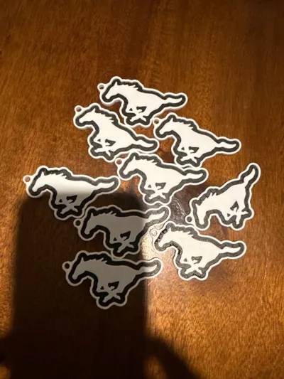 Mustang Keychain - Free 3D Print Model - MakerWorld