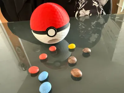 Pokeball Candy Dispenser by Ellcato3D MakerWorld: Download Free 3D Models