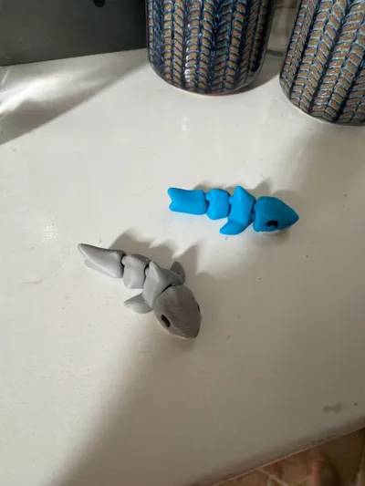 Mini Articulated Shark - Free 3D Print Model - MakerWorld